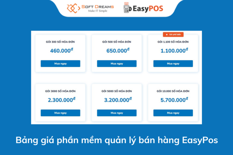 Báo Giá Phần Mềm Quản Lý Bán Hàng EasyPos